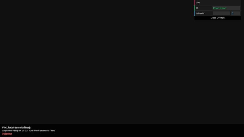 WebGL Particle demo with Three.js