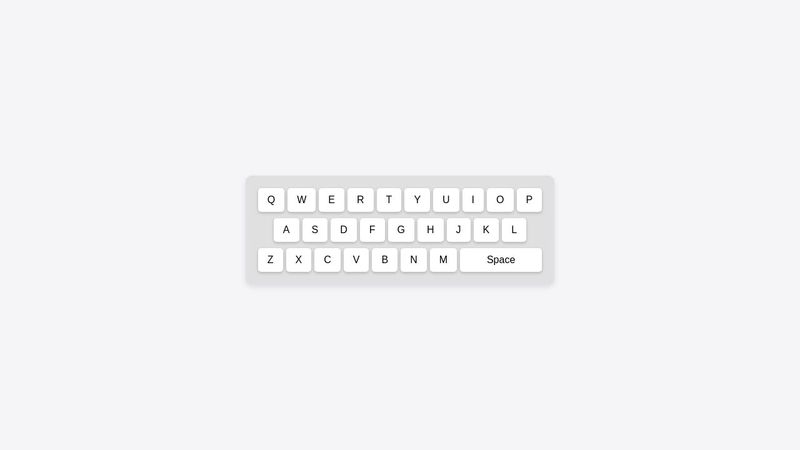 Apple Virtual Keyboard