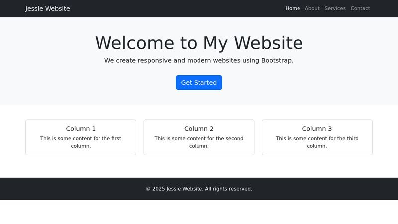 simple web page