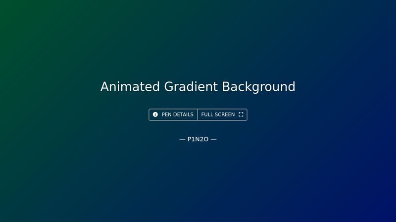 🌈 Pure CSS Animated Gradient Background