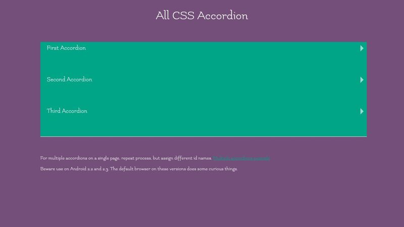 CSS Accordion