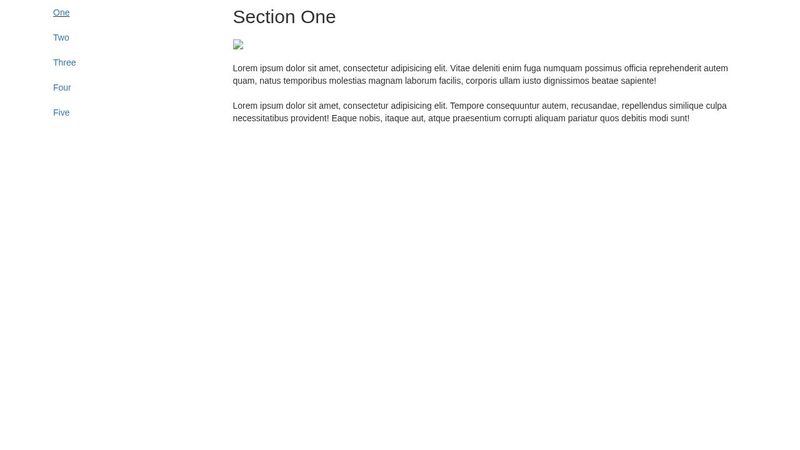 Bootstrap 3 Scrollspy - Sidebar
