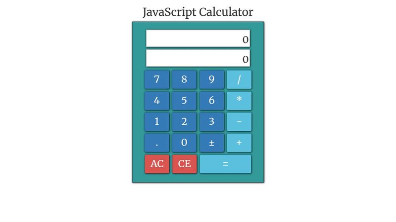 FCC - JavaScript Calculator - FCC Submission
