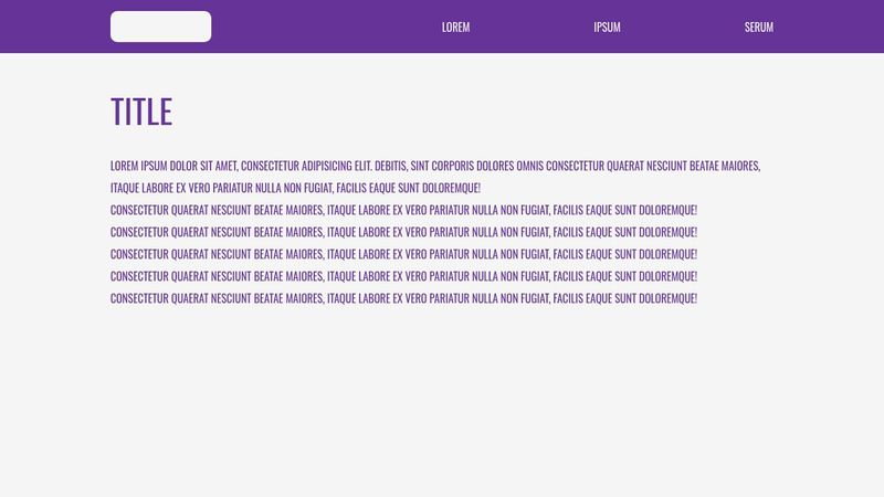 Pure CSS Responsive Menu