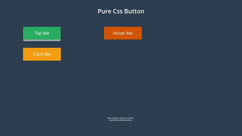 Three Pure CSS Button