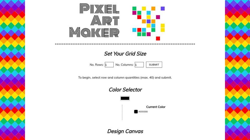 HTML Pixel Editor with Fancy Cursors