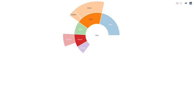 Sunburst simple branchvalues total