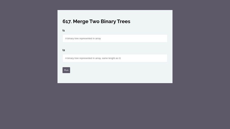 617. Merge Two Binary Trees