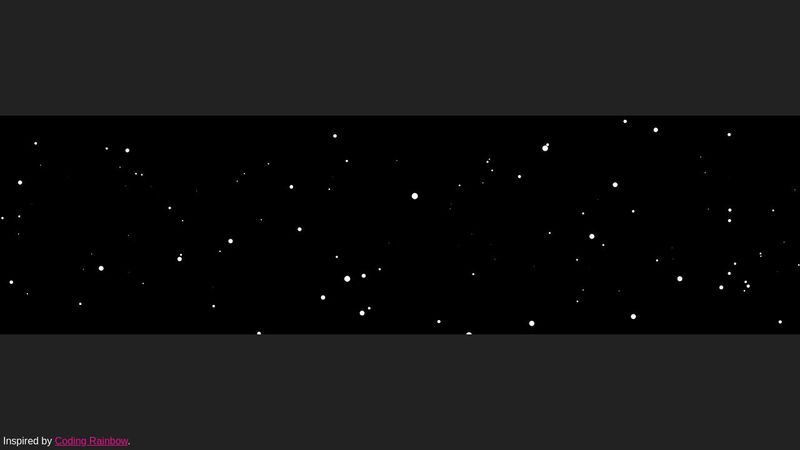 Starfield in p5.js