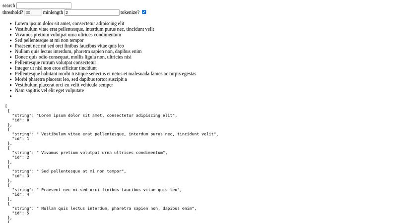 fuse search & highlight angular