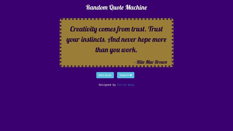 Random Quote Machine