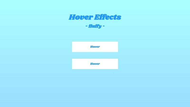 Hover Effects - fluffy