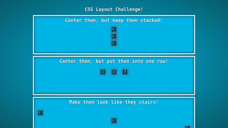 CSS Layout Challenge Solutions
