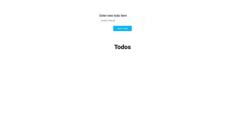 Vue Todo App