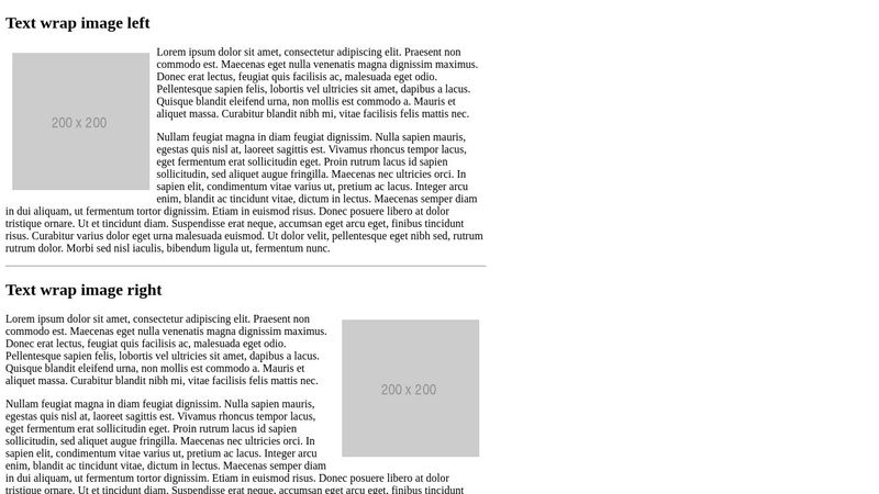 HTML5 Text Wrap Around Image html5-text-wrap-around-image