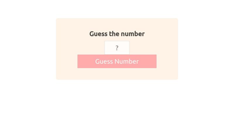 Crash Course: Guess a number game