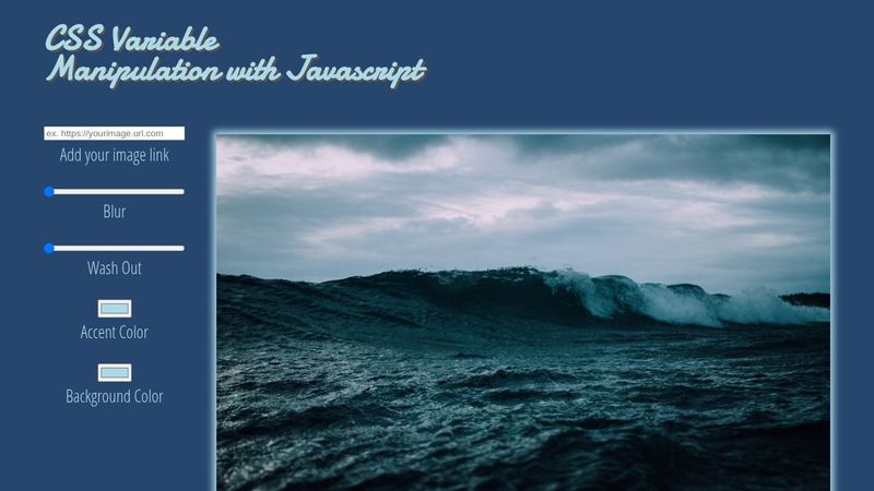 Javascript30: CSS Variable Manipulation