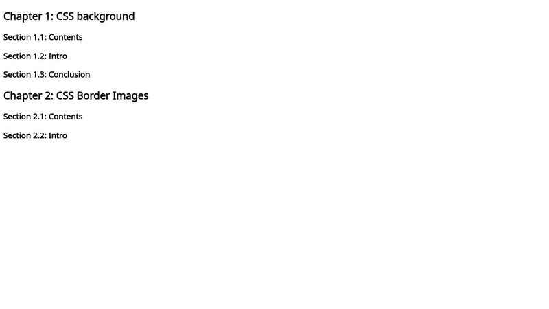 CSS counter-increment