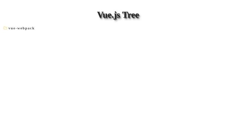 Tree(Vue.js)