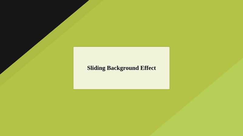 Sliding Background (html/css)