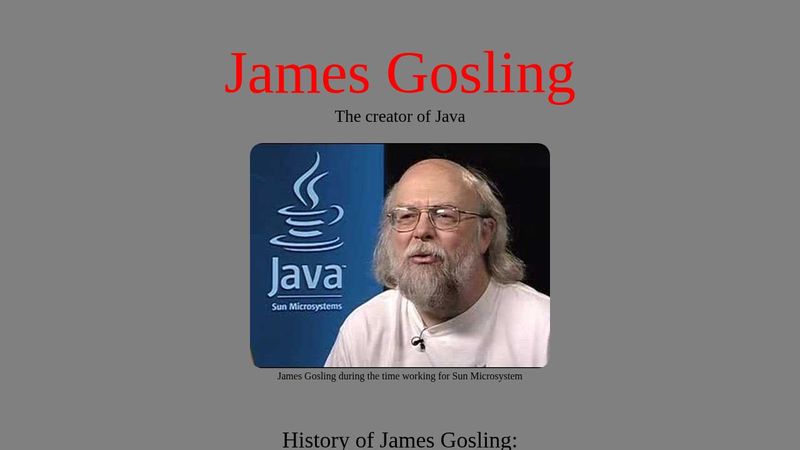 James Gosling