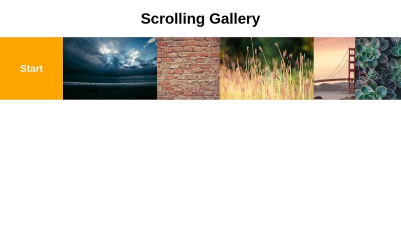 React Scrolling Gallery