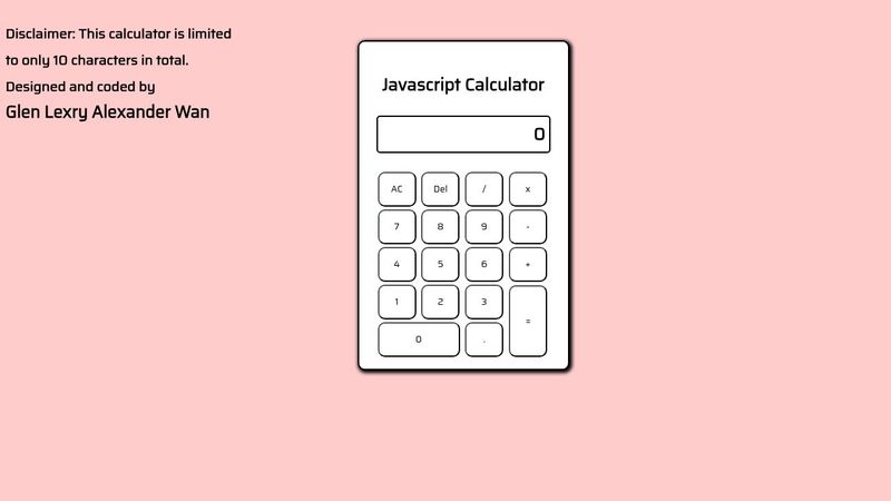 Javascript calculator