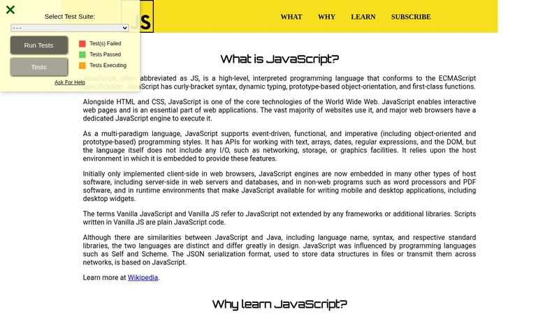 freeCodeCamp Project - Learn JavaScript Product Landing Page