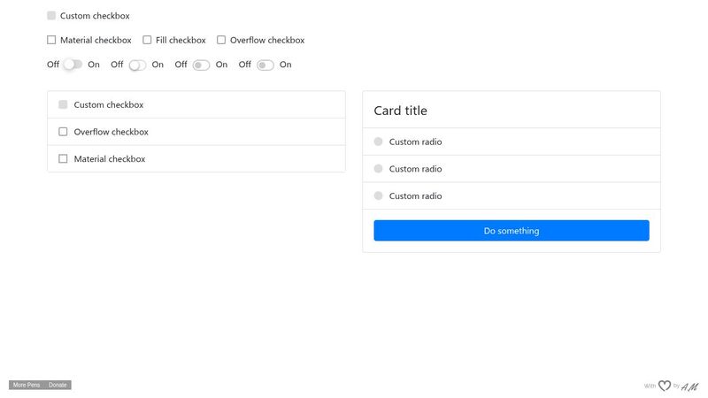 Bootstrap 4 Custom Controls