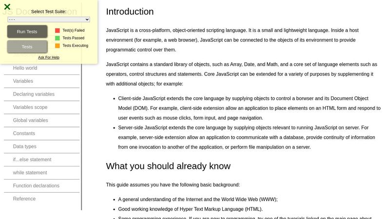 JavaScript Technical Documentation