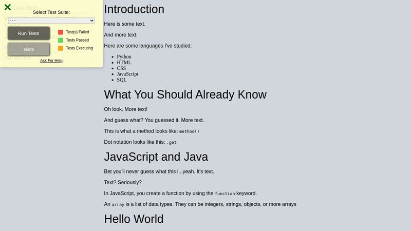 freecodecamp.org Project #4 Technical Documentation Page