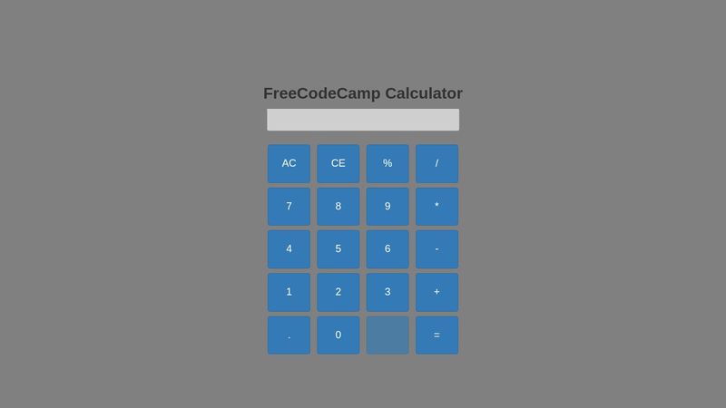 FreeCodeCamp Calculator