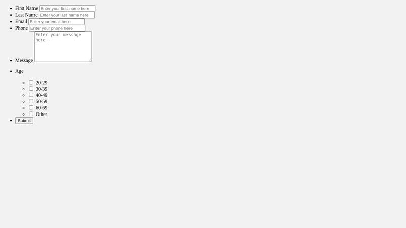 Building Responsive Forms With Flexbox (unstyled)