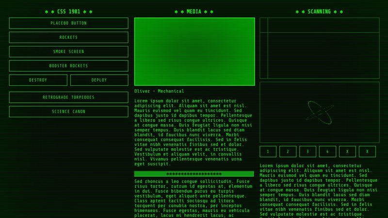 80's Computer User Interface