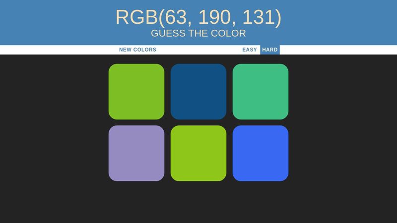 Guess The Color Game