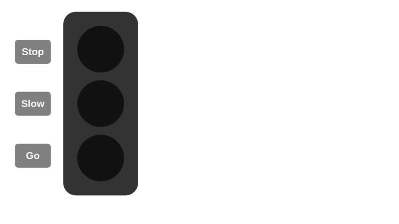 JavaScript traffic light