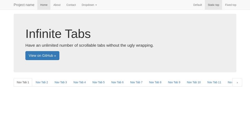 Bootstrap Infinite Tabs