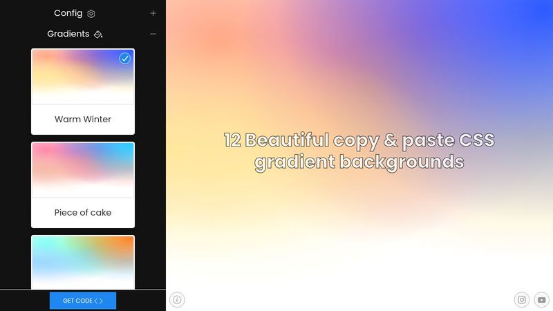 12 Copy & paste beautiful CSS gradients