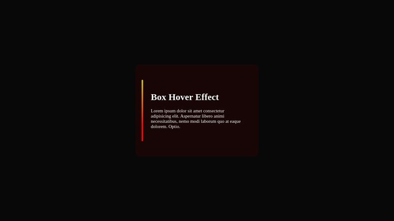 CSS Box Hover Effect