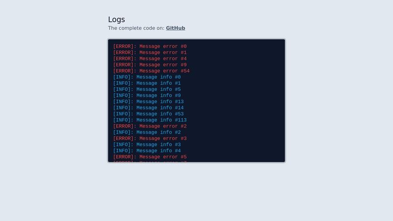 Log Library Typescript