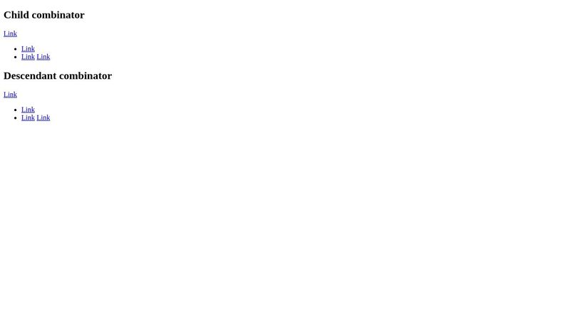 Child combinator (8)