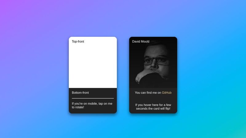 Pure CSS card rotate