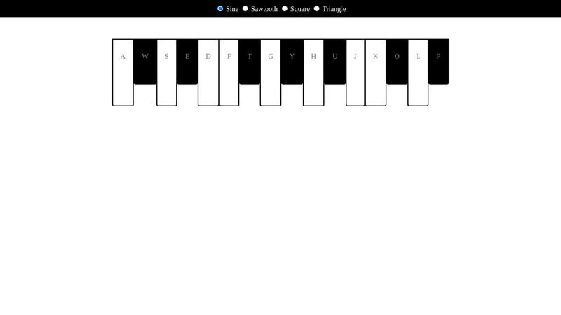 Javascript Synthesizer