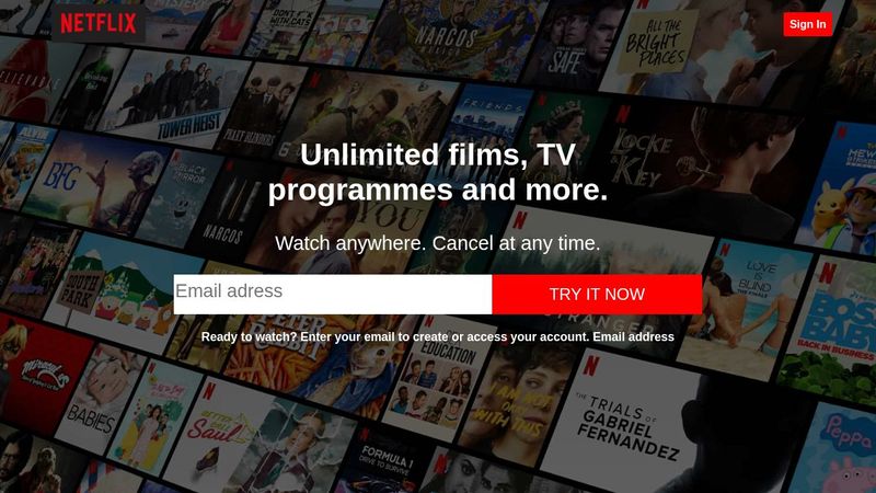fully responsive netflix landing page