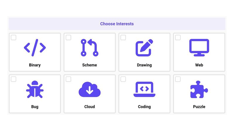 ELZERO-CSS-Challenge/Interests Boxes Select