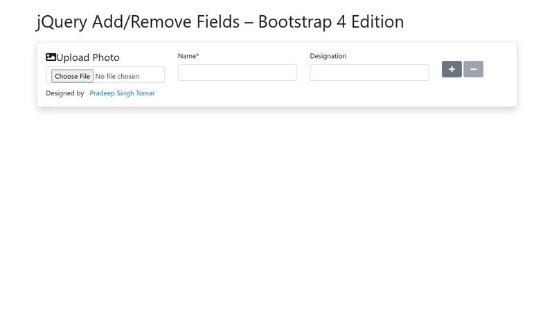 Append Inputs by Jquery