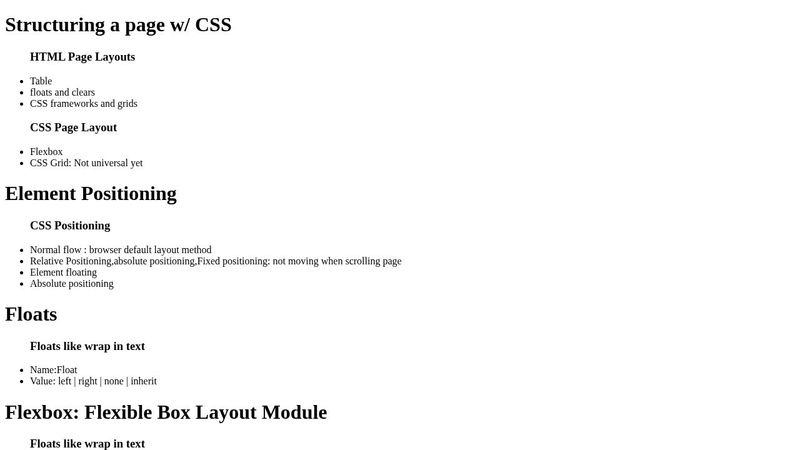CSS Layout
