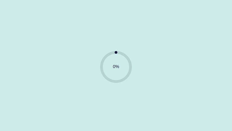 Circle stroke progress animation SVG, CSS Javascript