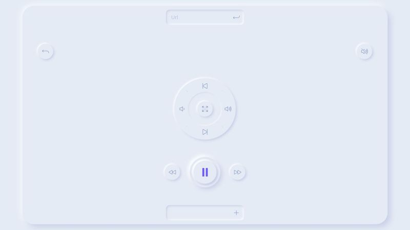 Neumorphic Remote controller