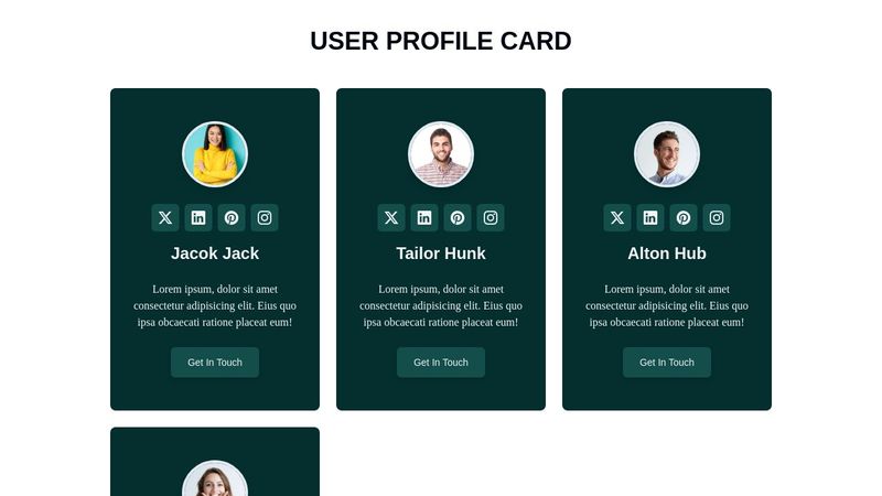 tailwindcss profile card